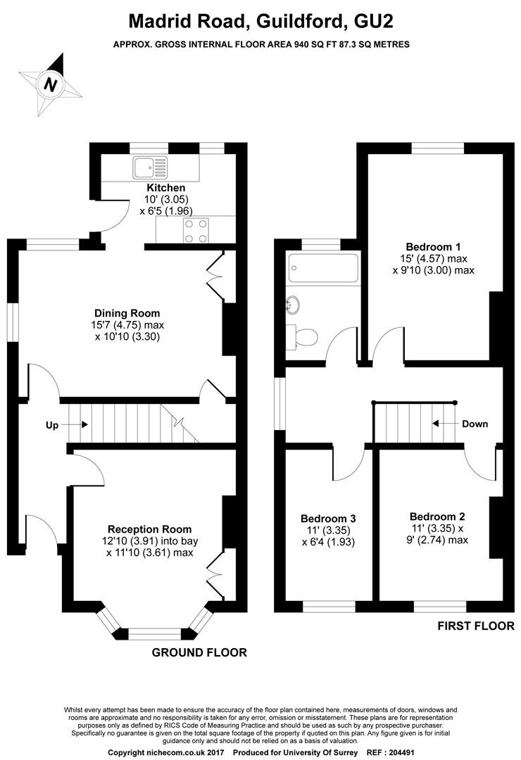 4 bedroom house for rent Madrid Road Surrey, GU2 7NU | UniHomes