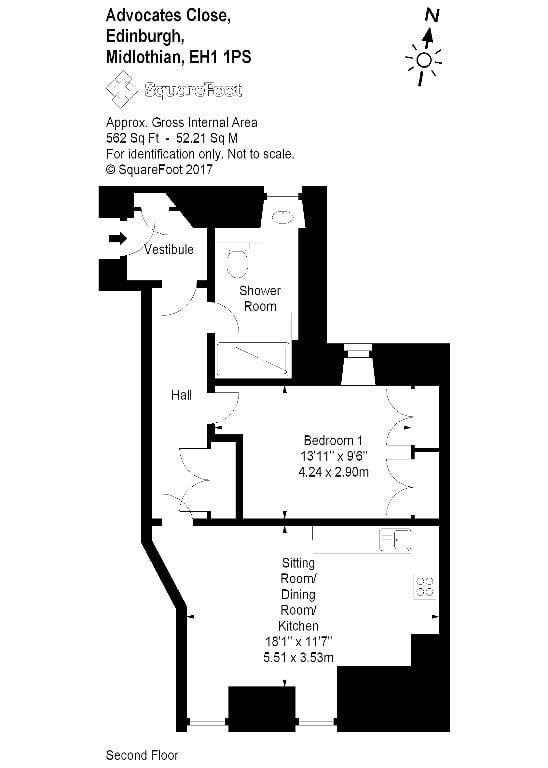 1 bedroom apartment for rent Advocates Close, 2A Edinburgh, EH1 1PS ...