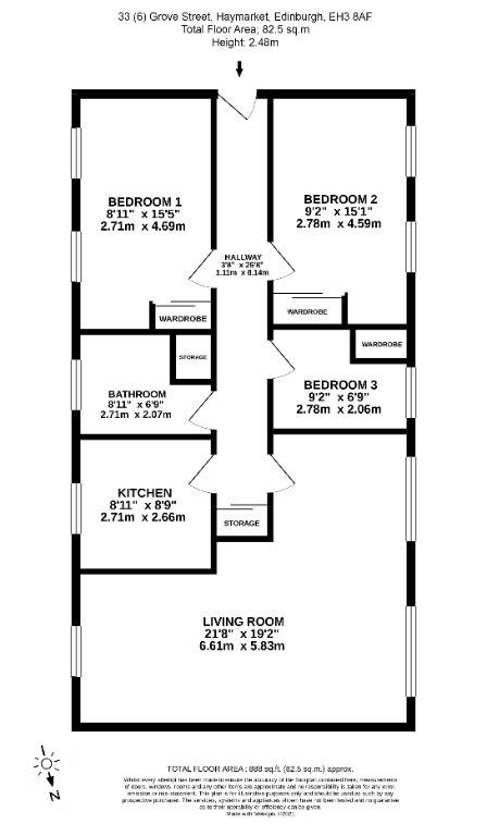 3 bedroom apartment for rent Grove Street, (Tr), Edinburgh, EH3 8AF ...