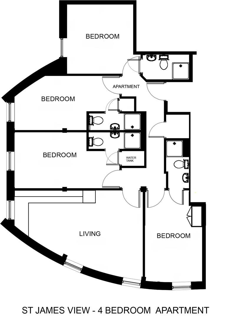 4 bedroom apartment for rent St James' View, Newcastle, NE1 4NH | UniHomes