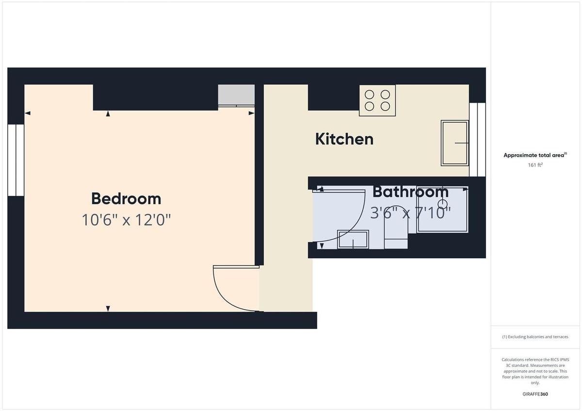 1 bedroom studio apartment for rent Ashby Road Loughborough, LE11 3AA ...