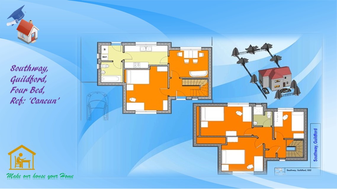 4 bedroom house for rent Southway, Surrey, GU2 8DQ | UniHomes