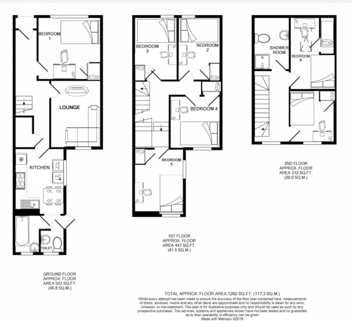 7 bedroom house for rent Harriet Street Cardiff, CF24 4BU | UniHomes