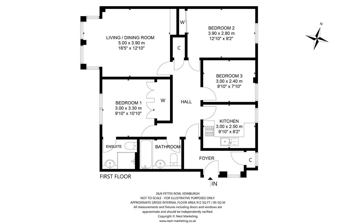 3 bedroom house for rent Fettes Row, Edinburgh, EH3 6RL | UniHomes