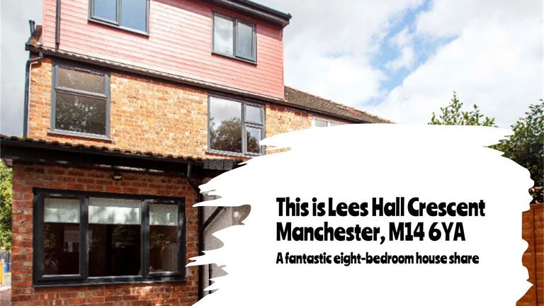 8 bedroom house for rent Lee Hall Crescent, Manchester, M14 6YA | UniHomes